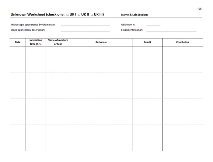 Solved Unknown Worksheet (check one: UK I UK II UK III) Name | Chegg.com