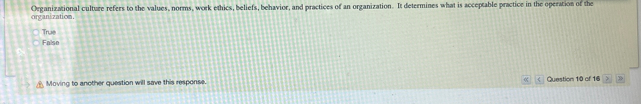 Solved Organizational culture refers to the values, norms, | Chegg.com