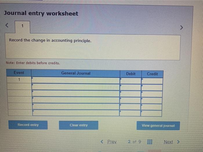 Solved Exercise 20-8 (Algo) Change in inventory methods; | Chegg.com