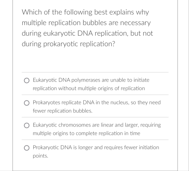 Solved Which of the following best explains why multiple | Chegg.com