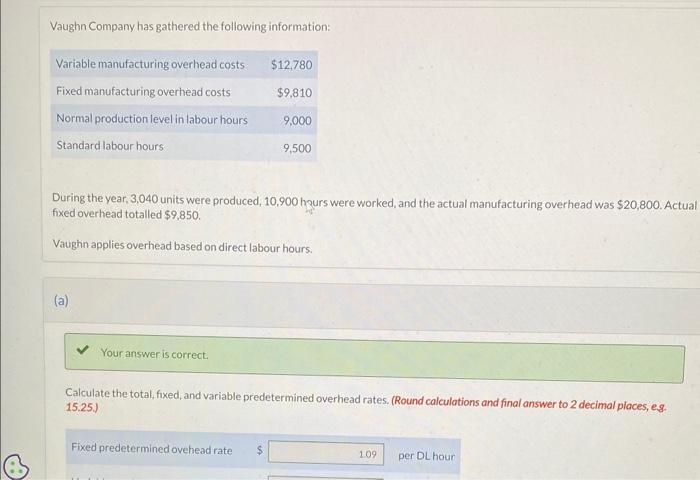 Solved Calculate the fixed manufacturing overhead volume | Chegg.com