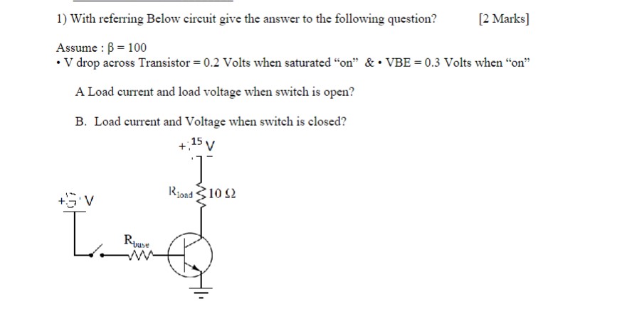 Solved With referring Below circuit give the answer to the | Chegg.com