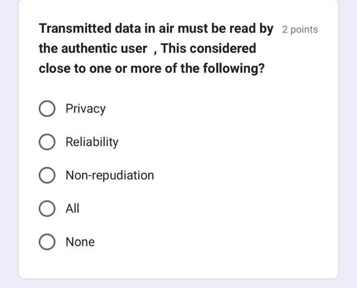 Solved Transmitted data in air must be read by 2 points the | Chegg.com