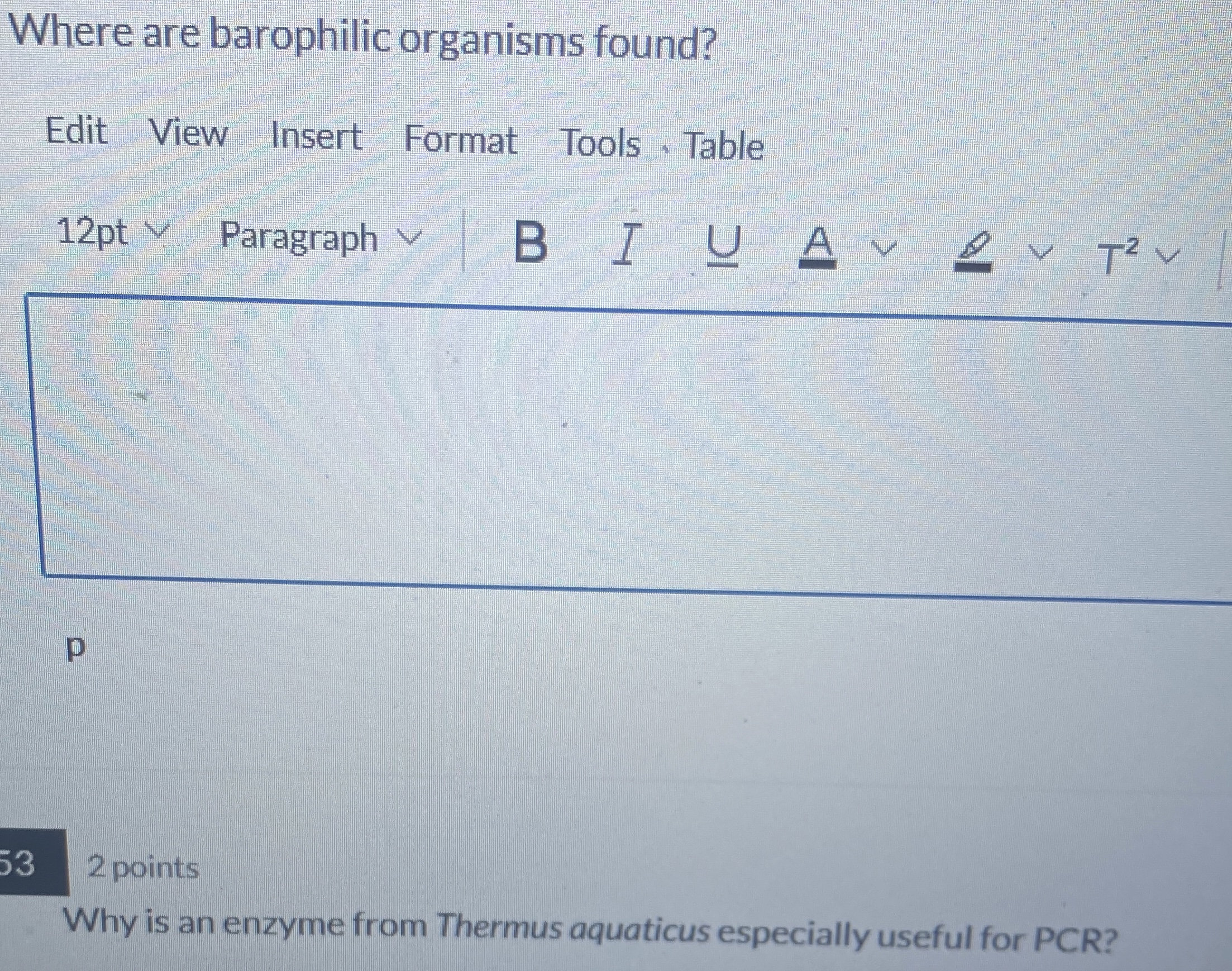 Solved Where are barophilic organisms found?Why is an enzyme | Chegg.com