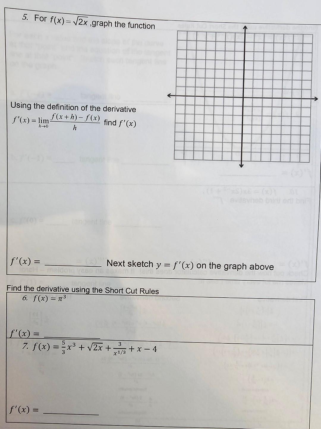 Solved 5. For f(x)=2x, graph the function Using the | Chegg.com