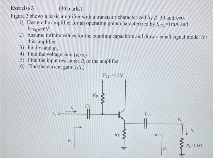 Solved Exercise 3 (30 marks) Figure 3 shows a basic | Chegg.com