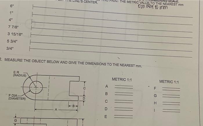 MEASURE THE OBJECT BELOW AND GIVE THE DIMENSIONS TO | Chegg.com