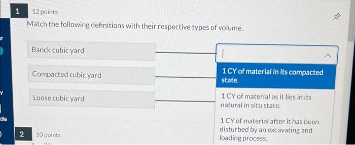 Solved Match the following definitions with their respective | Chegg.com