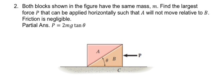 Solved 2. Both blocks shown in the figure have the same | Chegg.com