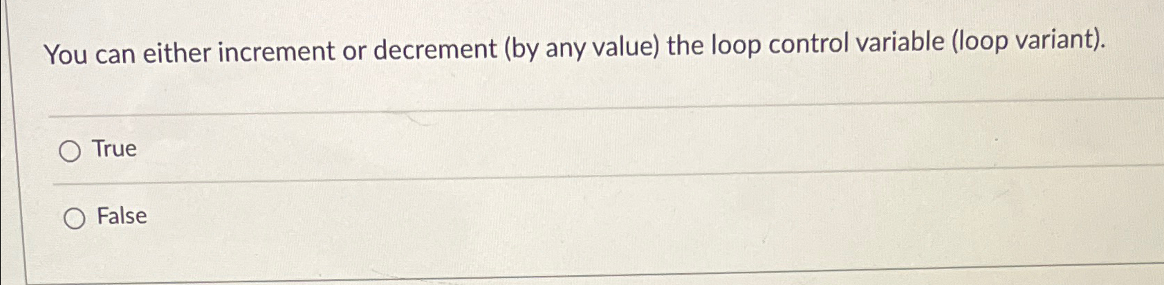 Solved You can either increment or decrement (by any value) | Chegg.com