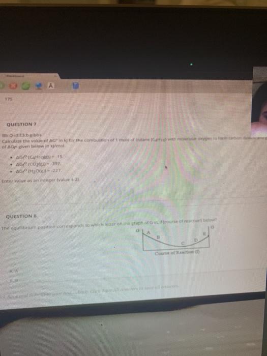 Solved A А 173 QUESTION Calculate the Awin - 56 CO2 A21 wale | Chegg.com