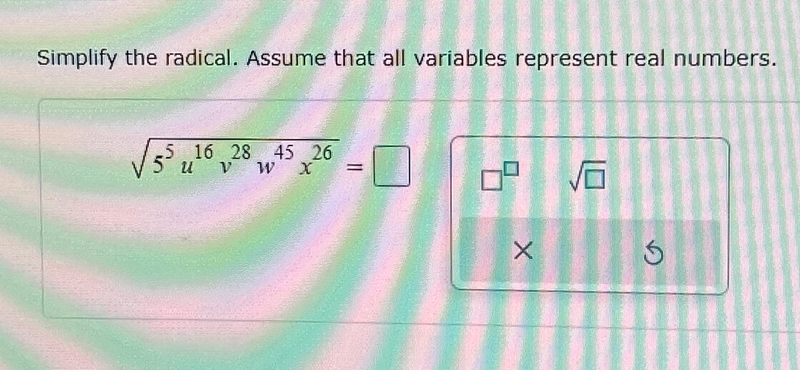 Solved Simplify the radical. Assume that all variables | Chegg.com