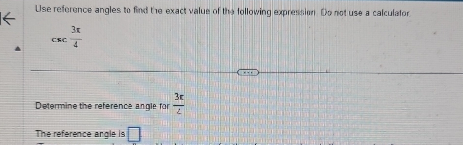 Solved Use reference angles to find the exact value of the | Chegg.com