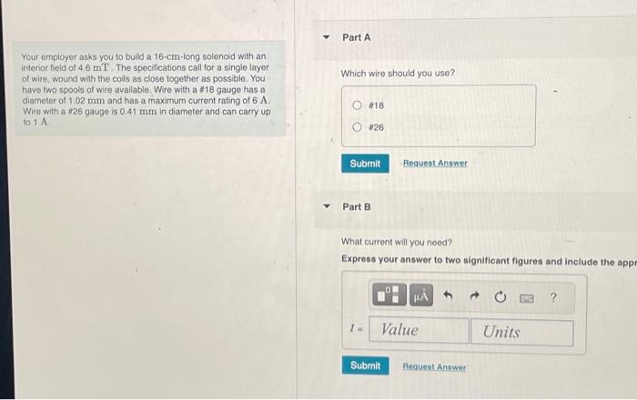 Solved Your employer asks you to build a 16-cm-long solenoid | Chegg.com
