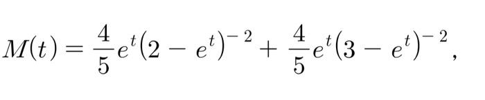 Solved Pmf Of Discrete Random Variable X Isfind C And Mgf 0106