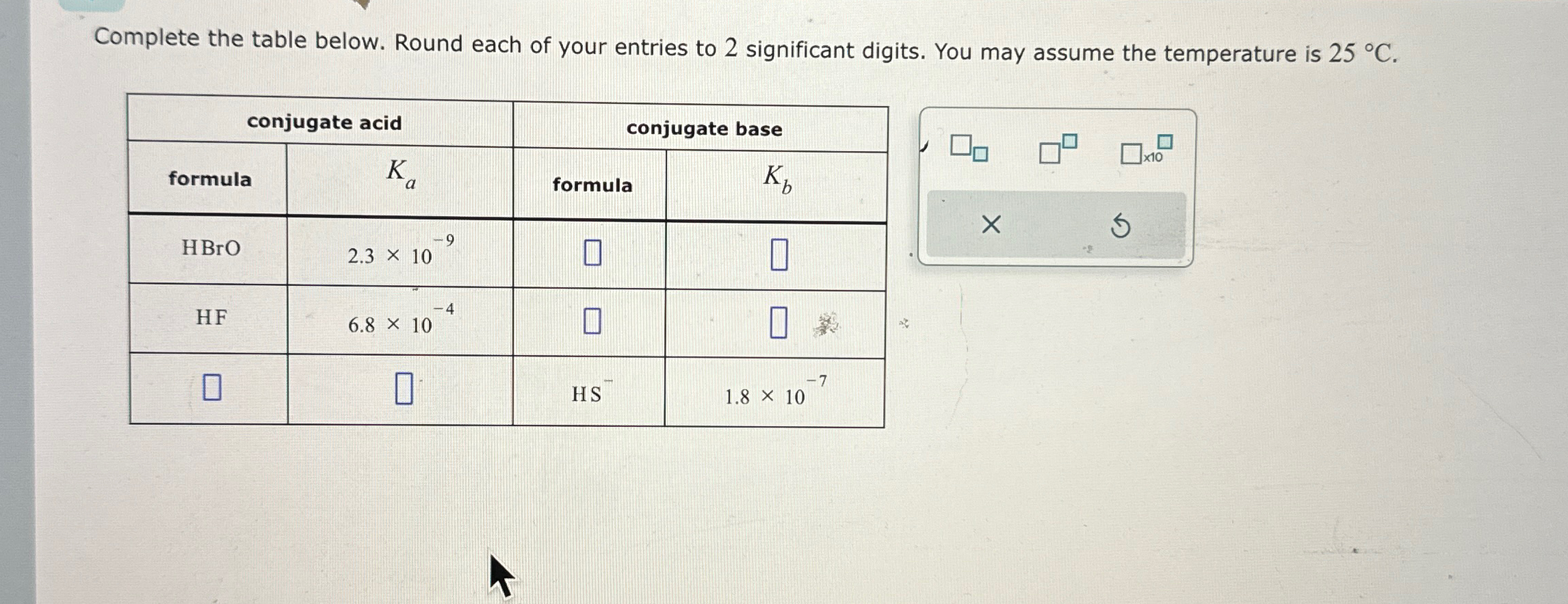 Solved Complete the table below. Round each of your entries | Chegg.com