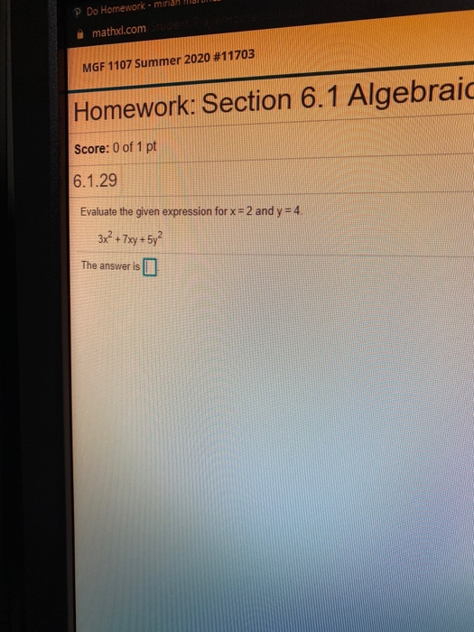 Solved P Do Homework - mini .mathxl.com MGF 1107 Summer 2020 | Chegg.com Solved P Do Homework - mini .mathxl.com MGF 1107 Summer 2020 | Chegg.com