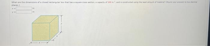 Solved What are the dimensions of a closed rectangular box | Chegg.com