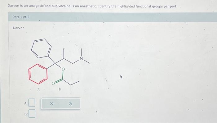Solved Darvon is an analgesic and bupivacaine is an | Chegg.com