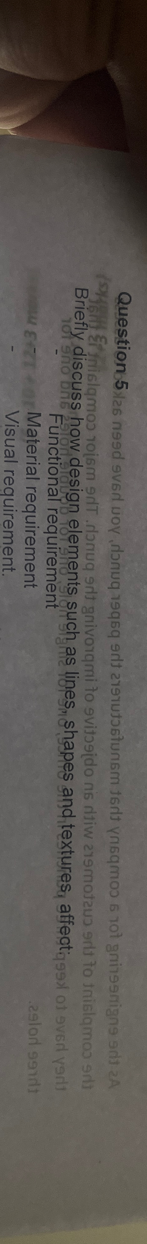 Solved Functional requirementMaterial requirement | Chegg.com