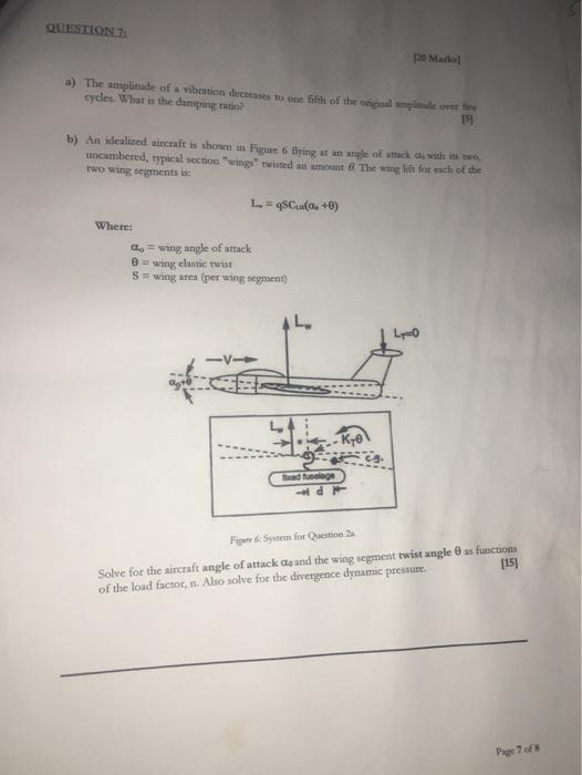 Solved QUESTION 120 Malo a) The amplitude of a vibration | Chegg.com