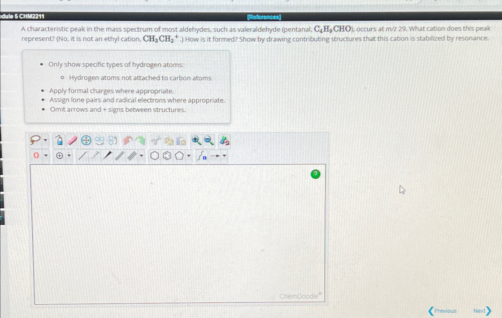 Solved Idule 5 ﻿CHM2211[References]A characteristic peak in | Chegg.com