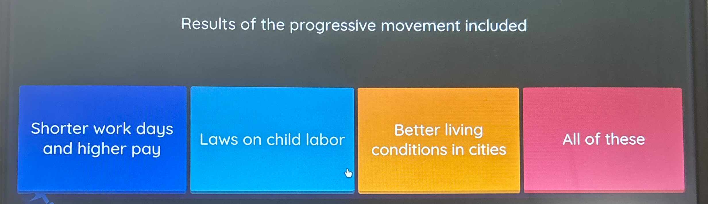 Solved Results of the progressive movement includedShorter | Chegg.com