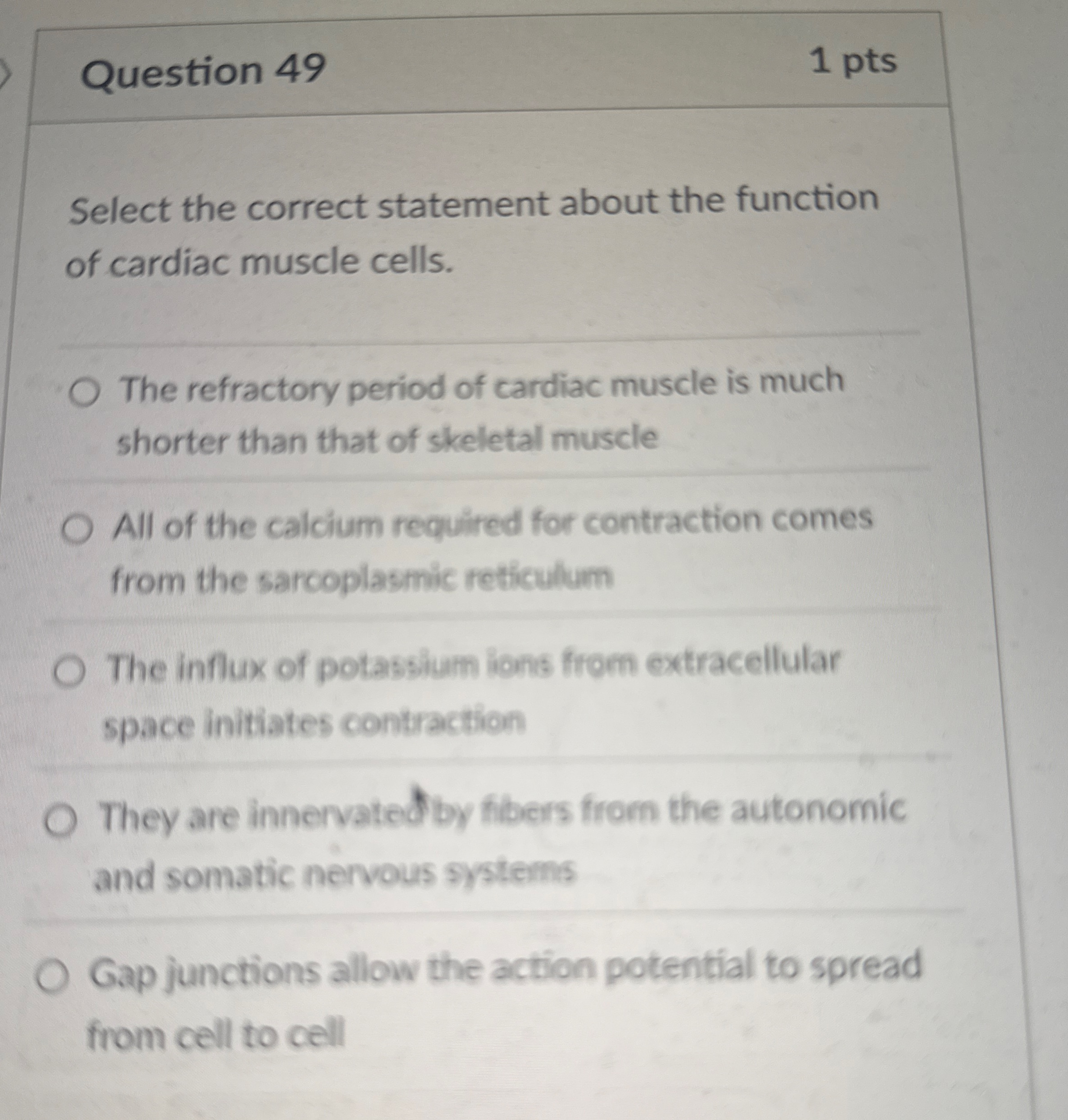 Solved Question 491 ﻿ptsSelect the correct statement about | Chegg.com