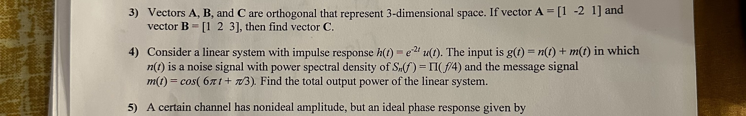 Solved Vectors A,B, ﻿and C ﻿are orthogonal that represent | Chegg.com