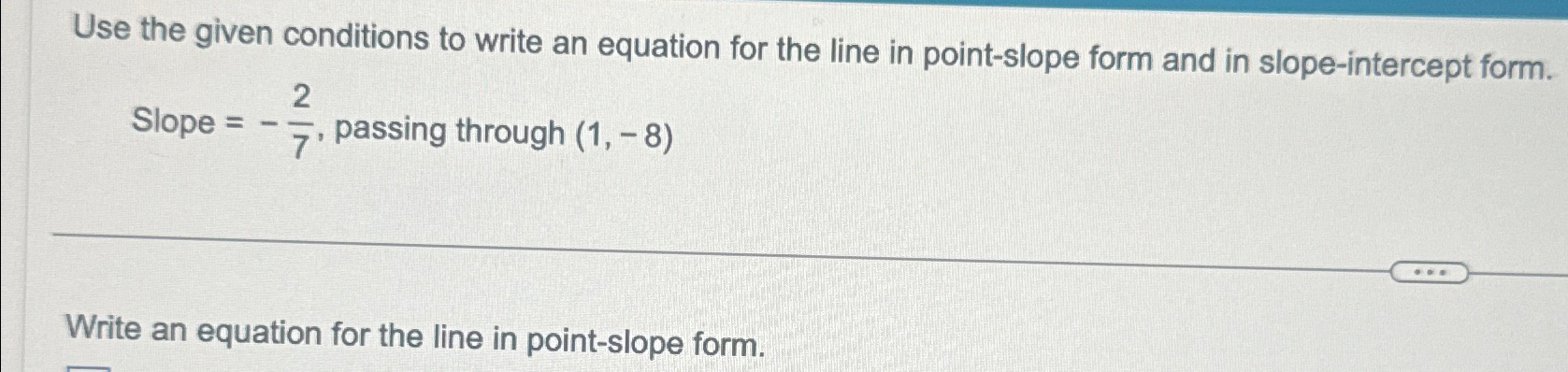 Solved Use the given conditions to write an equation for the | Chegg.com