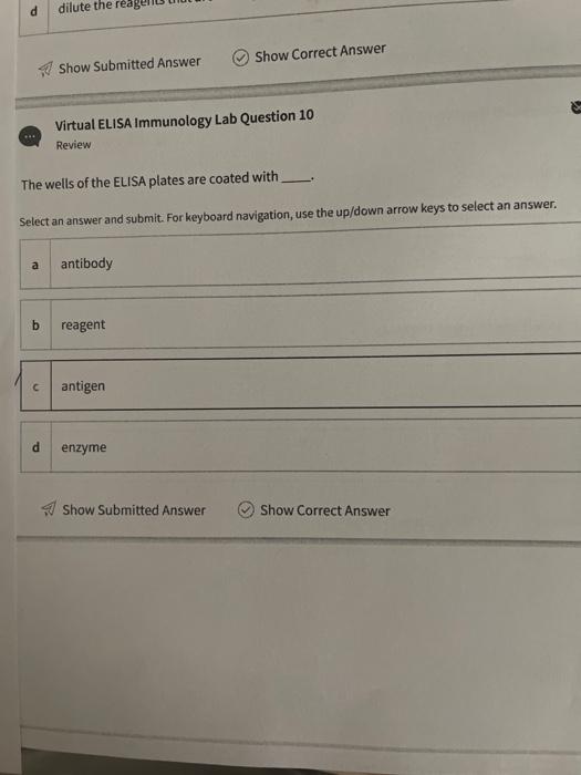 Solved dilute the reage Show Correct Answer Show Submitted | Chegg.com