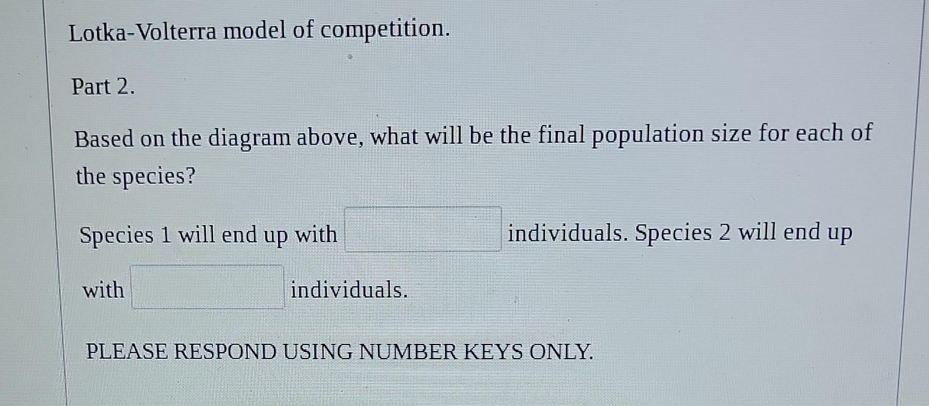 Solved Lotka-Volterra model of competition. Part 1. Study | Chegg.com