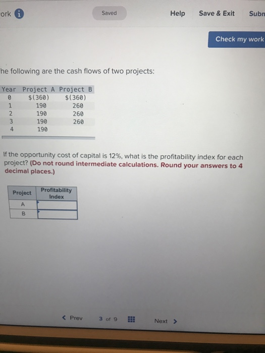 Solved -ork 6 Saved Help Save & Exit Subn Check my work he | Chegg.com