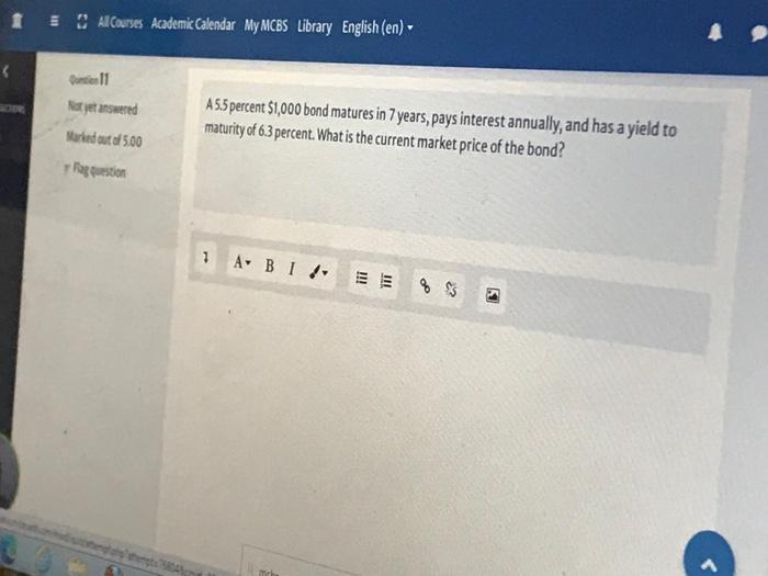 Solved 15 All Courses Academic Calendar My MCBS Library | Chegg.com