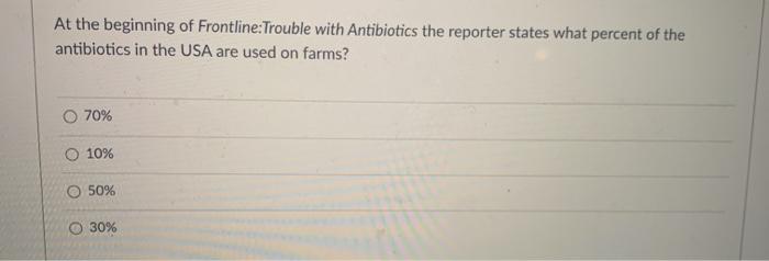 Solved At the beginning of Frontline:Trouble with | Chegg.com