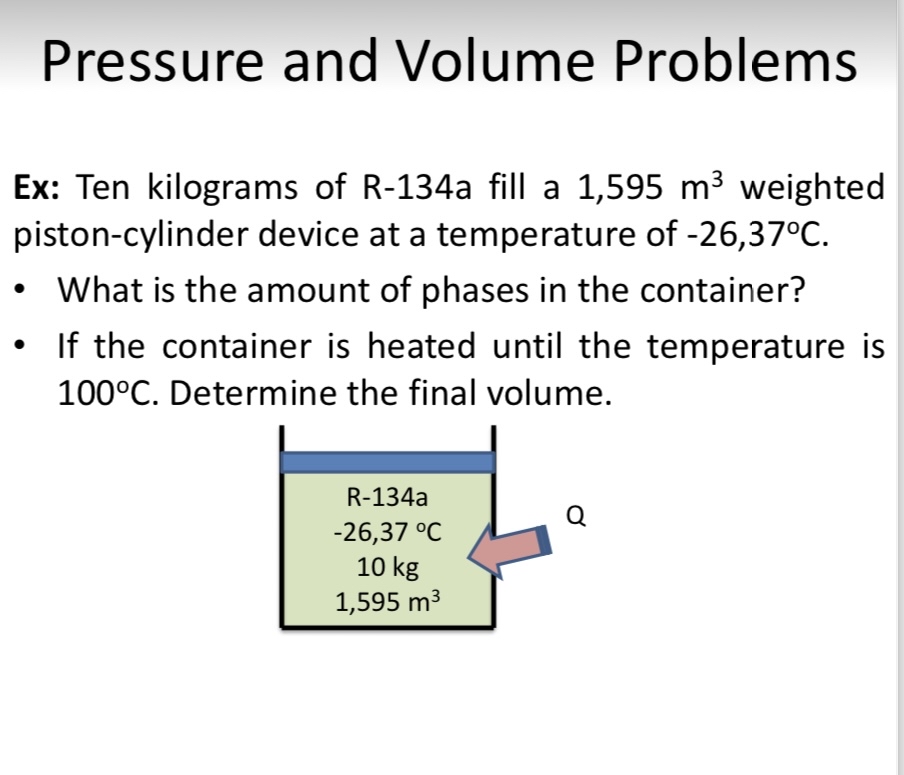 Solved Pressure and Volume ProblemsEx: Ten kilograms of | Chegg.com