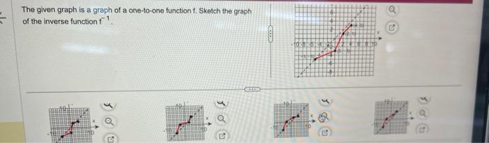 Solved The given graph is a graph of a one-to-one function | Chegg.com
