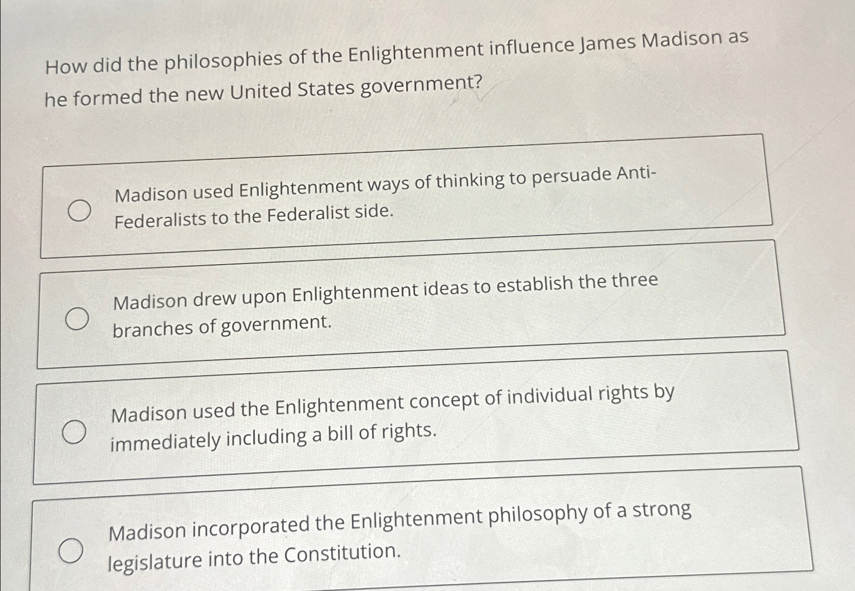 Solved How did the philosophies of the Enlightenment | Chegg.com