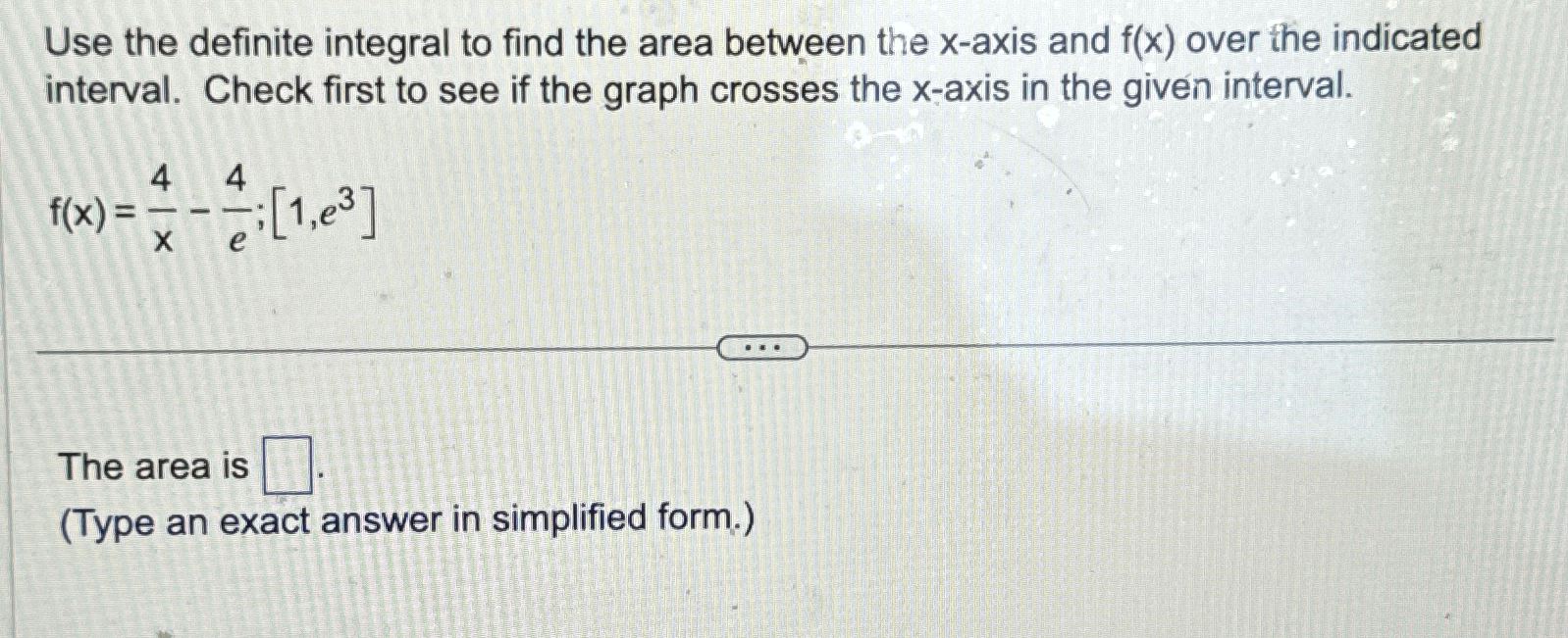 Solved Use the definite integral to find the area between | Chegg.com