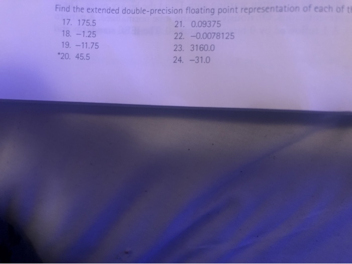 Solved Find the extended double-precision floating point | Chegg.com