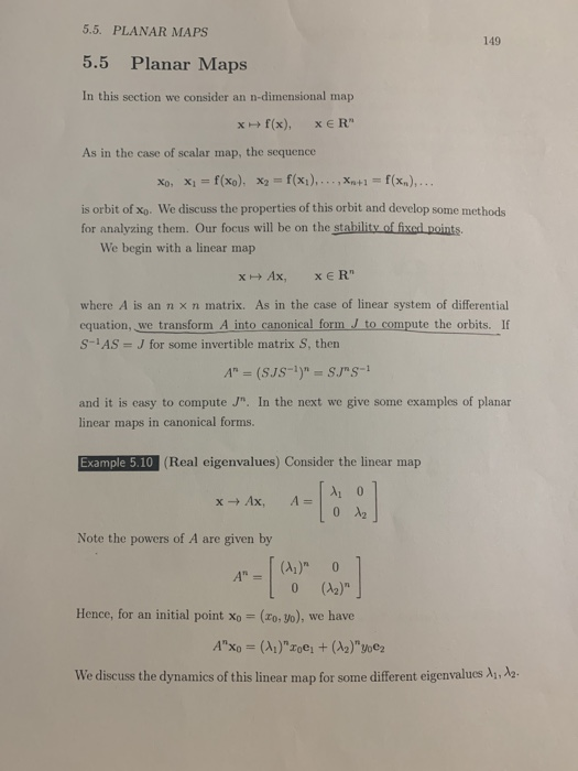 Solved 5.5. PLANAR MAPS 149 5.5 Planar Maps In this section | Chegg.com