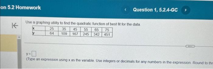Solved Use a graphing utility to find the quadratic function | Chegg.com