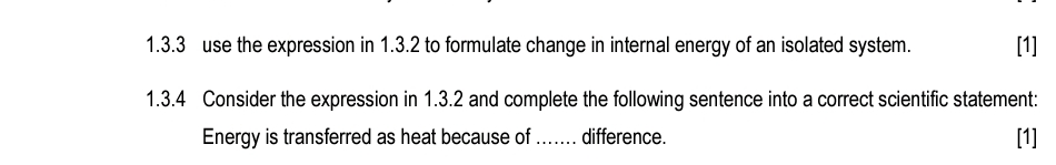 Solved 1.3.3 ﻿use the expression in 1.3.2 ﻿to formulate | Chegg.com