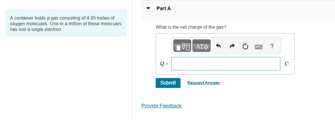 Solved Part AA container holds a gas consisting of 4.65 | Chegg.com