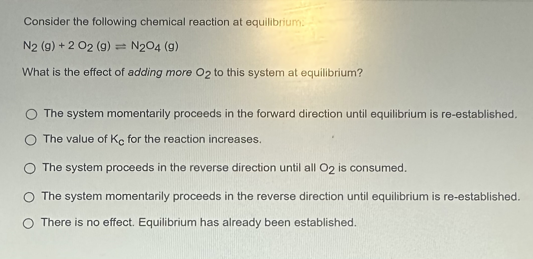 Solved Consider the following chemical reaction at | Chegg.com