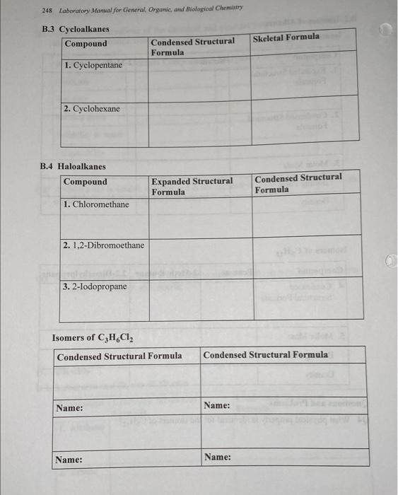 Solved B.1 Structures and Names of Alkanes Copyright @2014 | Chegg.com