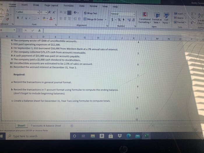Solved Home Insert Draw Page Layout Formulas Data Review | Chegg.com