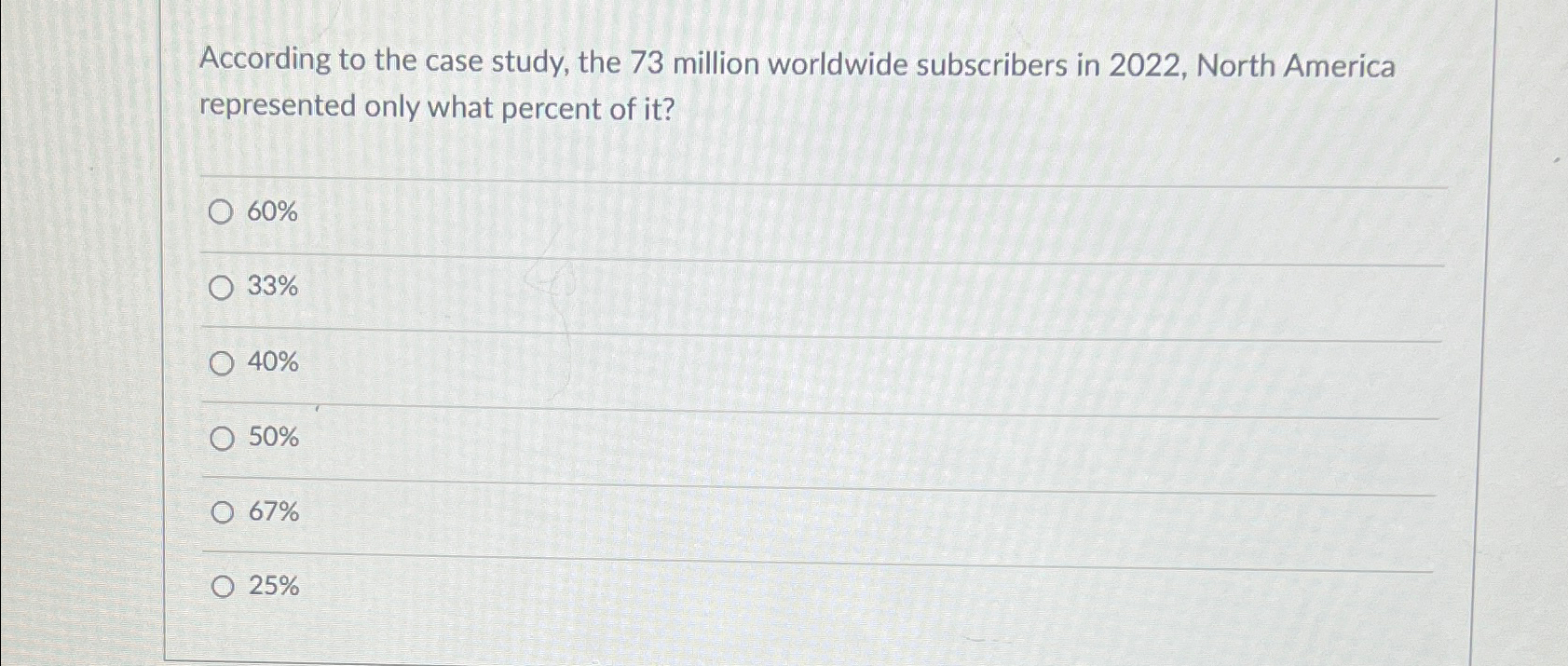 Solved According to the case study, the 73 ﻿million | Chegg.com