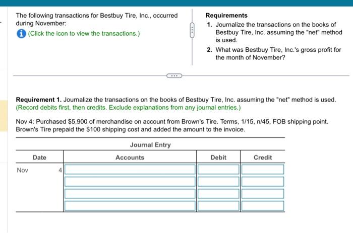 Solved Requirement 1. Journalize the transactions on the | Chegg.com