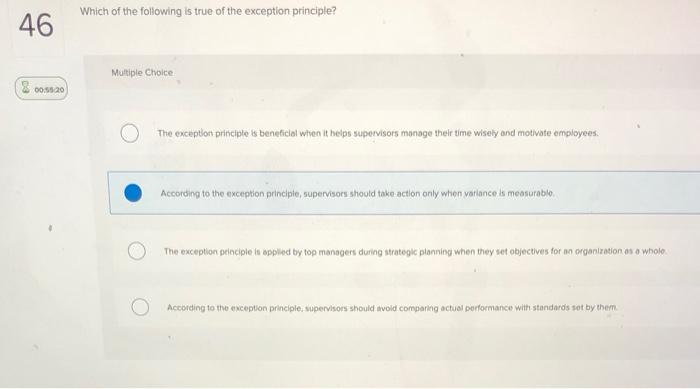 Solved Which of the following is true of the exception | Chegg.com